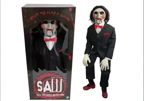SAW Billy Puppet Deluxe Prop Doll Life Size Replica (W/ Sound & Motion ...