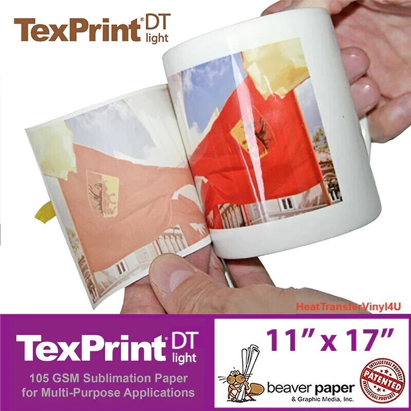 TexPrint®DT Light Desktop Sublimation Paper 11" X 17"- 55 Sheets (NEW ...