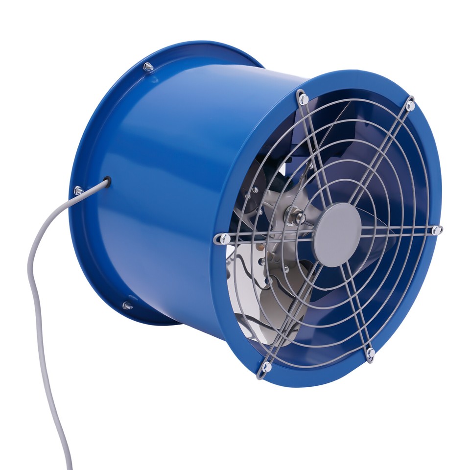 16" Axial Fan Cylinder Pipe Spray Booth Paint Fumes Exhaust Fan | eBay