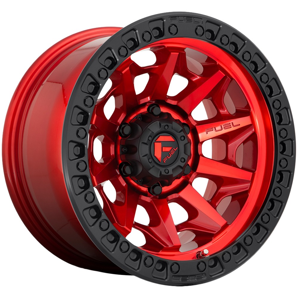 (Set of 4) Fuel D695 Covert 16x8 6x5.5" +1mm Candy Red Wheels Rims 16 ...