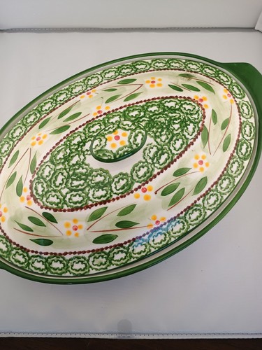 Temp-Tations Old World Green 2-Quart Oval Casserole Dish. Presentable ...