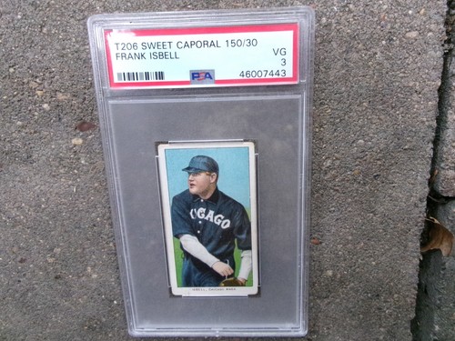 1909-11 T206 SWEET CAPORAL 150/30 Frank Isbell PSA 3 | eBay