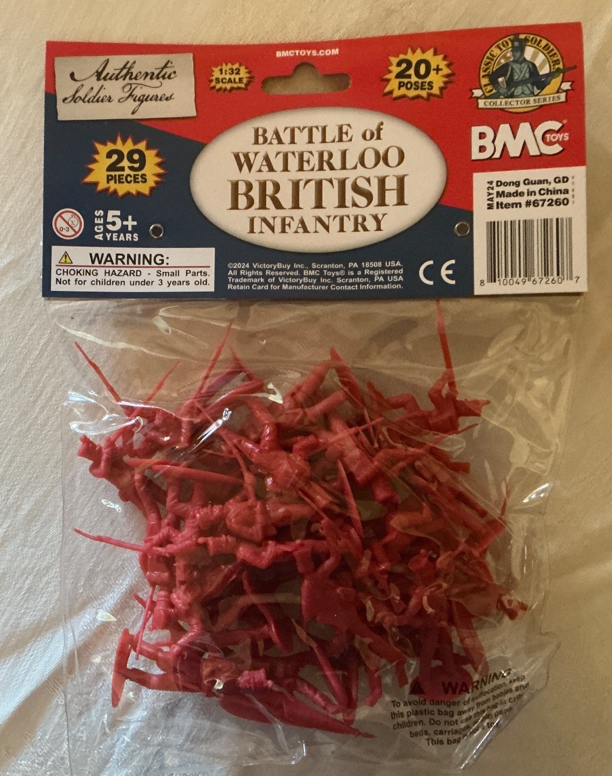 BMC-67260 "BMC CTS Waterloo British Infantry - Soldiers (Red, 29)" 1/32 ...