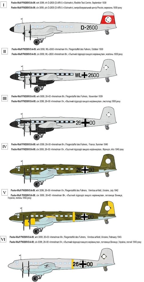 Roden 343-1/144 - Focke-Wulf F200V3/A-09 Condor “Immelman III” Model ...