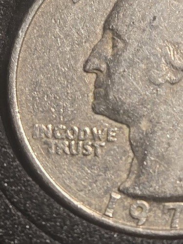**Rare**1974 Quarter Error, No Mint Mark, Missing Claw, Off Center ...