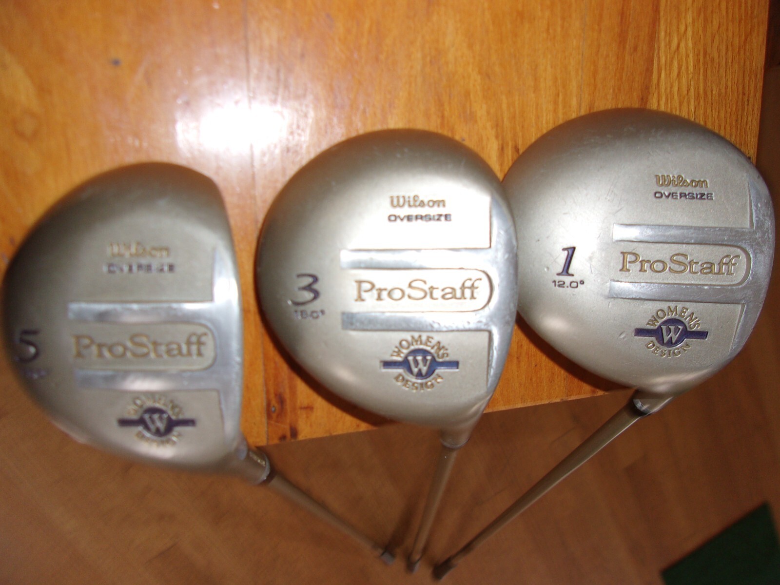 Wilson Women's Pro Staff Driver, 3 Wood & 5 Wood Set - Graphite Shafts ...