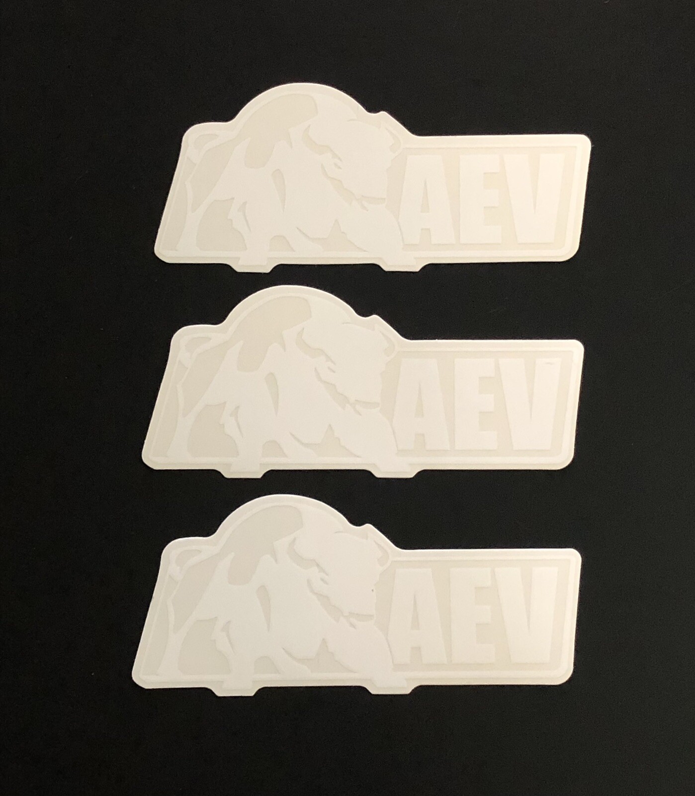 3-Pack AEV American Expedition Vehicles White CLEAR Decals Stickers 5 ...