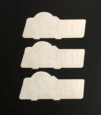 3-Pack AEV American Expedition Vehicles White CLEAR Decals Stickers 5 ...