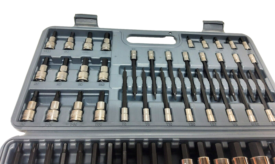 NEW Blue-Point 1/4" 3/8" 1/2" driv 87pc TORX Hex Bit Socket driver Set ...