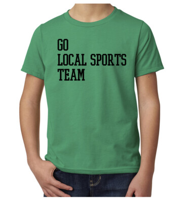 Go Local Sports Team, Kid's Funny Graphic Tees, Basketball Shirts | eBay