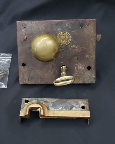 Original Carpenter #60 Rim Lock Set with Key 5" x 4 1/8" GS00148 | eBay