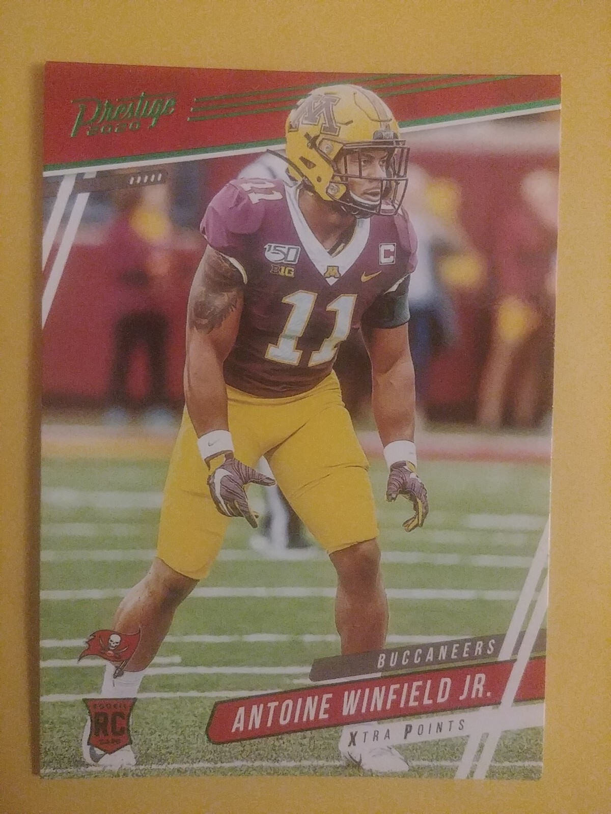 2020 Panini Prestige Xtra Points Green Rookie Card Antoine Winfield Jr ...