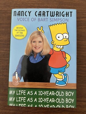 Nancy Cartwright Voice of Bart Simpson Life as 10 Year old HC Book ...