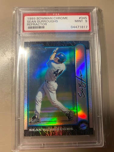 1999 SEAN BURROUGHS PSA 9 BOWMAN CHROME REFRACTOR ROOKIE CARD #345 | eBay