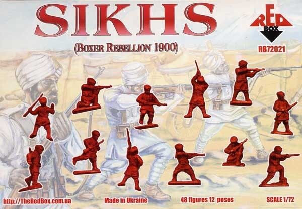 REDBOX 1:72 RB72021 BOXER REBELLION 1900 SIKHS (48 FIGURES/12 POSES ...