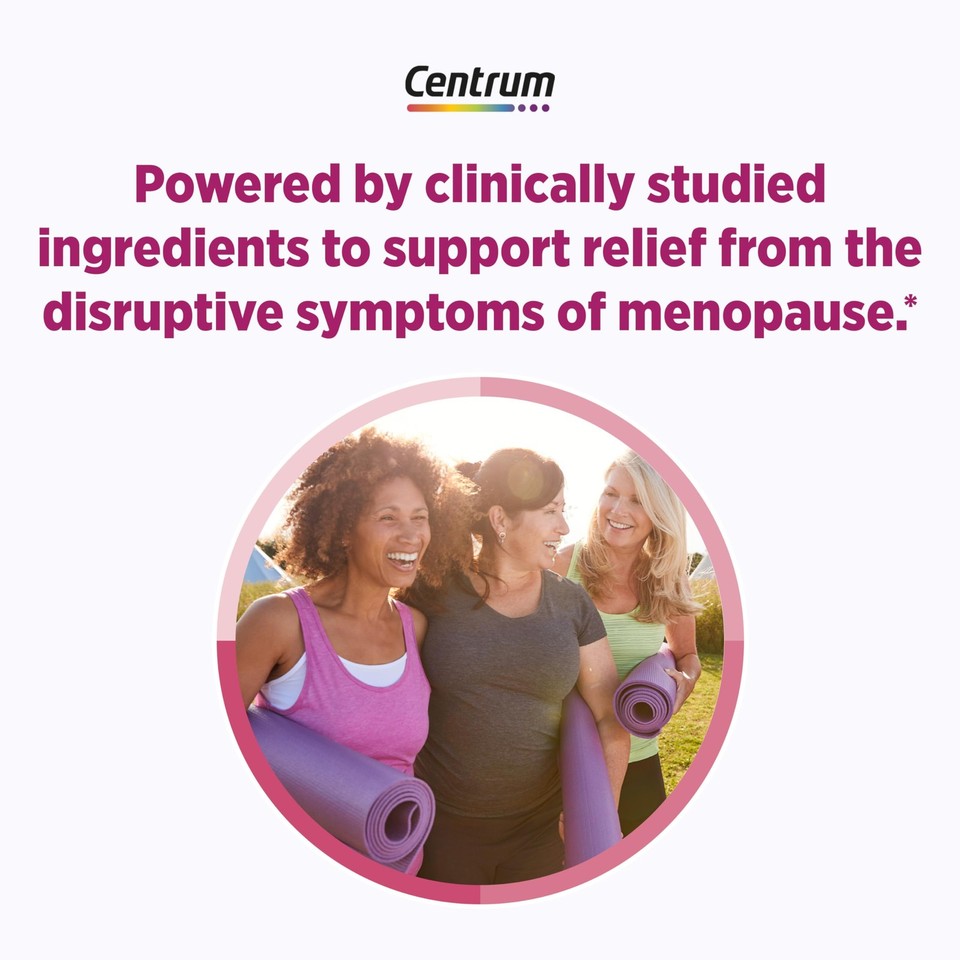 Centrum Complete Multivitamin Supplement + Hot Flash Support Menopause ...
