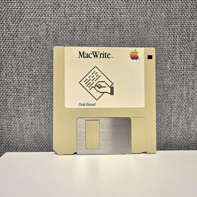 1985 MacWrite 3.5" Floppy Disk for Original Apple Macintosh Computers ...