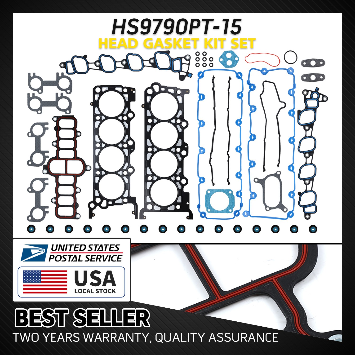New OEM Quality Engine Head Gasket Set HS9790PT-15 Fit For 2001-2004 ...