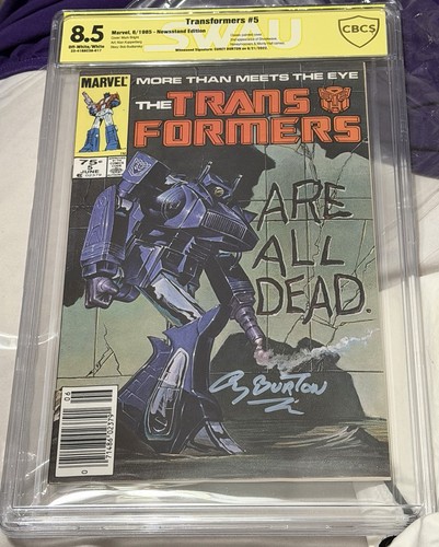 Corey Burton Signed Transformers 5 Comic CBCS Witness 8.5 Shockwave ...