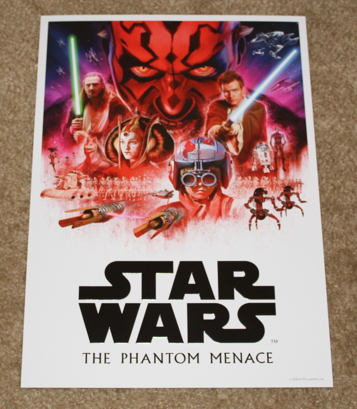 STAR WARS THE PHANTOM MENACE 20TH ANNIVERSARY LITHOGRAPH LIMITED | eBay