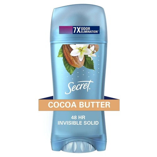Secret Fresh Invisible Solid Antiperspirant Deodorant for Women, Cocoa ...