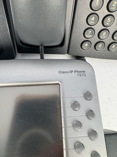 Lot of 3 - CISCO CP-7970G Unified IP Phone With Handset Business Desk ...