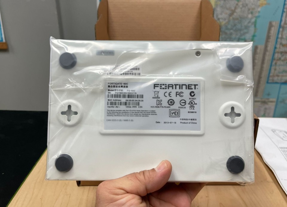 Fortinet FortiGate 60C FG-60C Router Firewall Security -VPN - SSL New ...