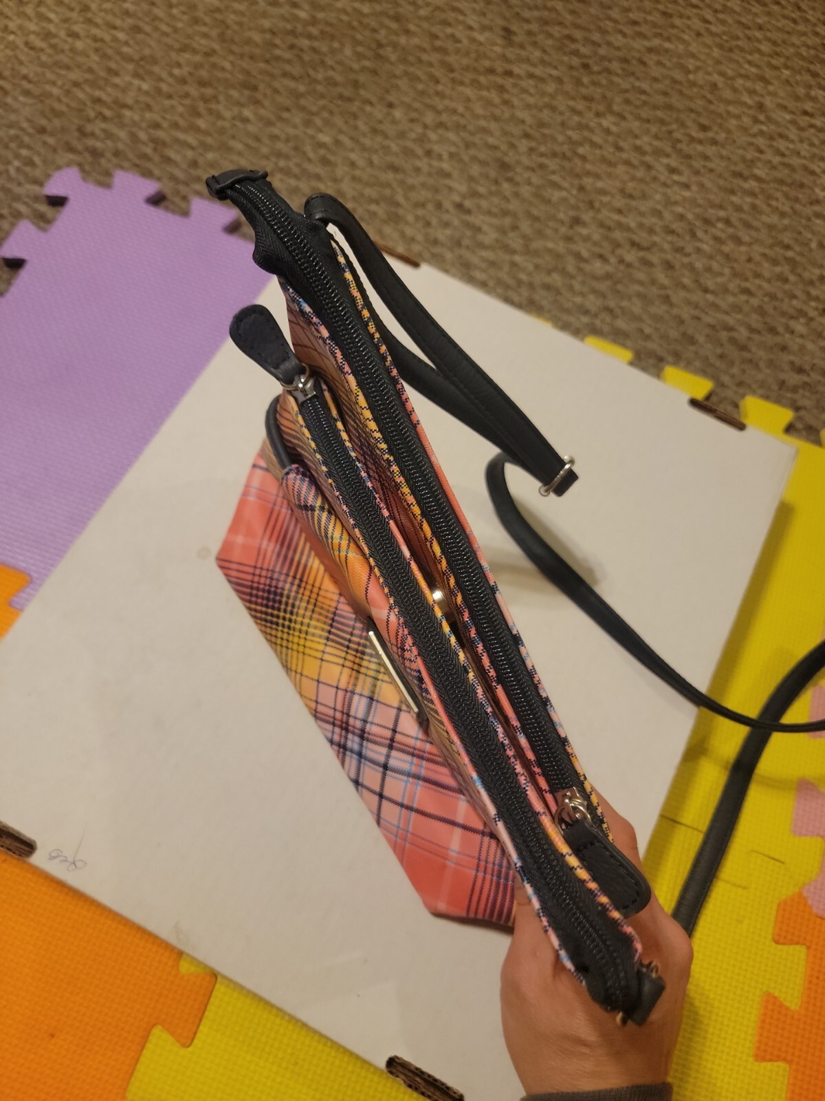 MultiSac Shoulder Bag/Crossbody Purse Pink Yellow Blue Multicolors | eBay