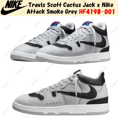 Travis Scott Cactus Jack x Nike Attack Smoke Grey HF4198-001 Men's Size ...