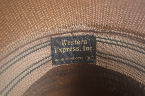 Shades of Brown Woven Straw WESTERN EXPRESS INC Western Hat Large | eBay