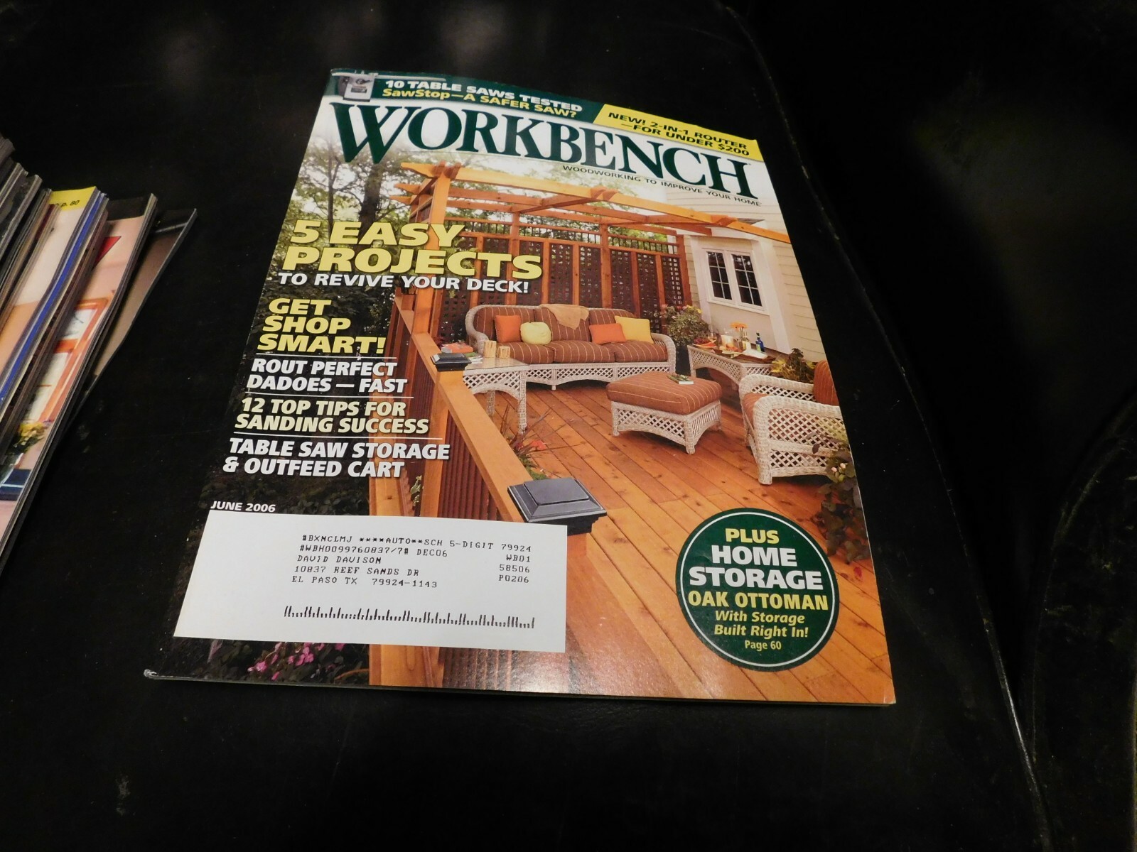 Workbench Magazine Woodworking Projects 2006 June | eBay