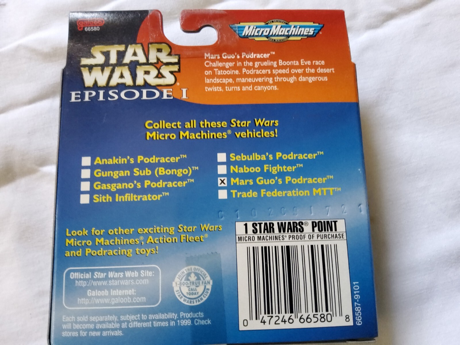 Star Wars Episode1 " Mars Guo's Podracer" 1999 Nib Micro Machines | eBay