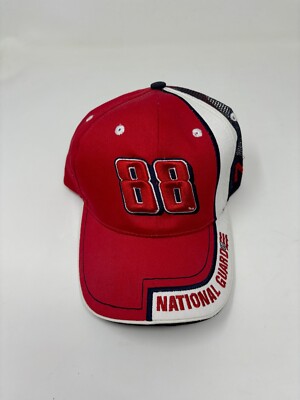 Dale Earnhardt Jr National Guard Racing 88 Hat Cap Red White Blue ...