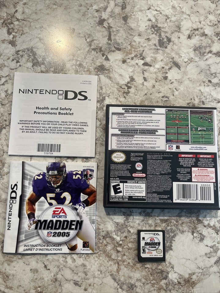 Nintendo ds Madden 2005 With Manual | eBay