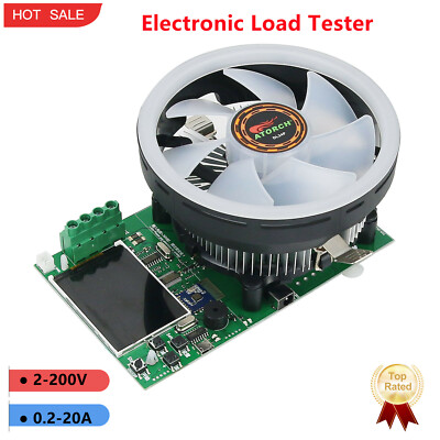 DL24P 180W Electronic Load Tester Voltmeter Ammeter Battery Capacity ...