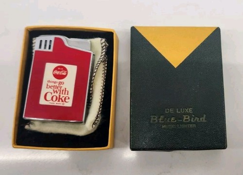 Rare Deluxe Blue-bird Coca-Cola Lighter Musical Coke | eBay