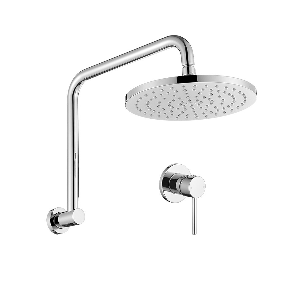 Decaura Shower Head Set 8" 9" Gooseneck Shower Arm Brass/ Shower Mixer ...