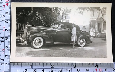 Automobile BIG Front End Whitewall Tires New Car Auto Photo Snapshot | eBay