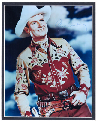 Autry, Gene: Autographed 8"x10" photo / still – {d} Gene Autry, color ...