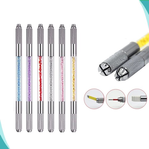 Manual Double Tattoo Pen Microblading Permanent Makeup Eyebrow For ...