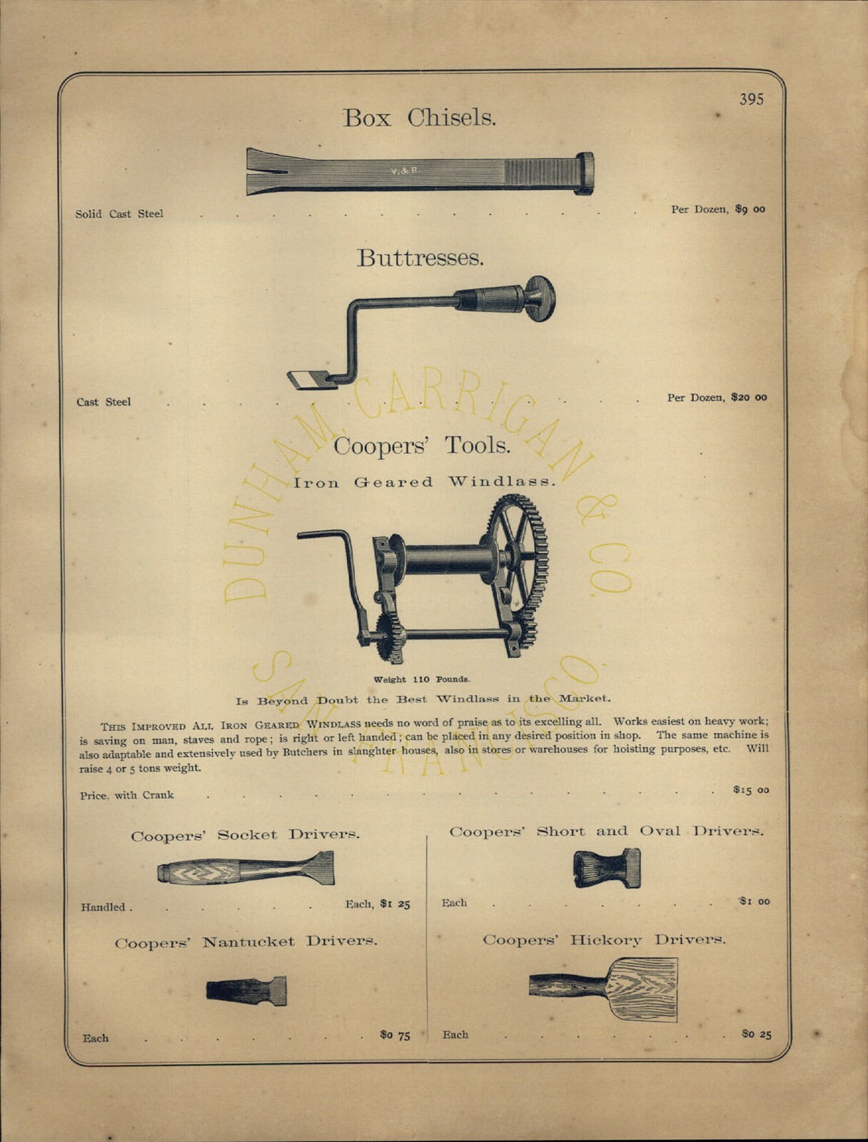 1888 PAPER AD 6 PG Coopers' Barrel Makers' Tools Driver Howels Beakhorn ...