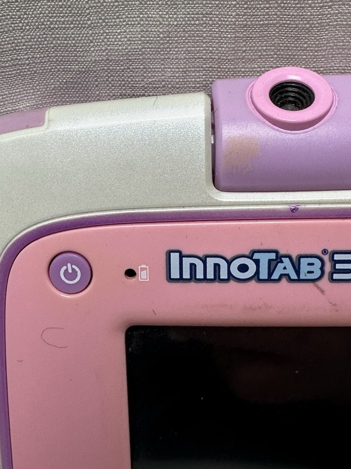 VTech InnoTab 3 Baby Pink Purple Tablet Tested Working w Stylus Tablet ...