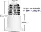 Light Bulb Socket Extender E26/E27 Screw In Adapter 3cm 1.4 inch ...