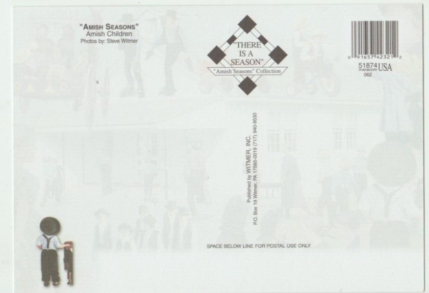 Amish Seasons Amish Children Pennysylvania Postcard P16 | eBay UK