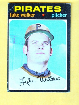 Luke Walker Pittsburgh Pirates 1971 Topps #534 De Kalb Texas Creased | eBay