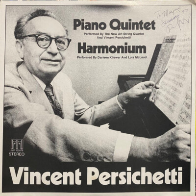 Vincent Persichetti - Piano Quartet / Harmonium 1979 2xLP, Album Jack ...