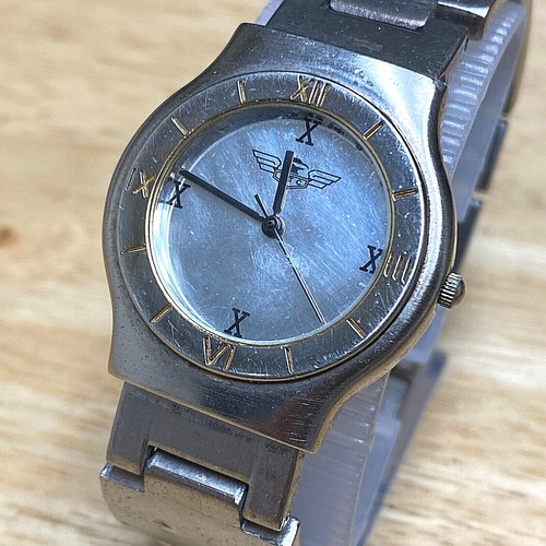 Vintage CTC Small Unisex Silver Cuff Mirror Dial Analog Quartz Watch ...