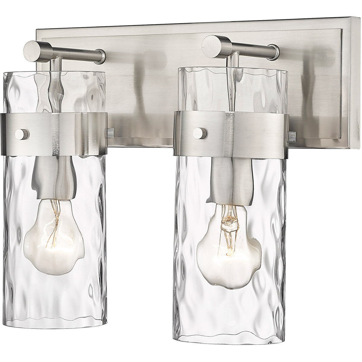 Z-Lite 3035-2V-BN Fontaine Bathroom Vanity Light Brushed Nickel 685659174533 | eBay