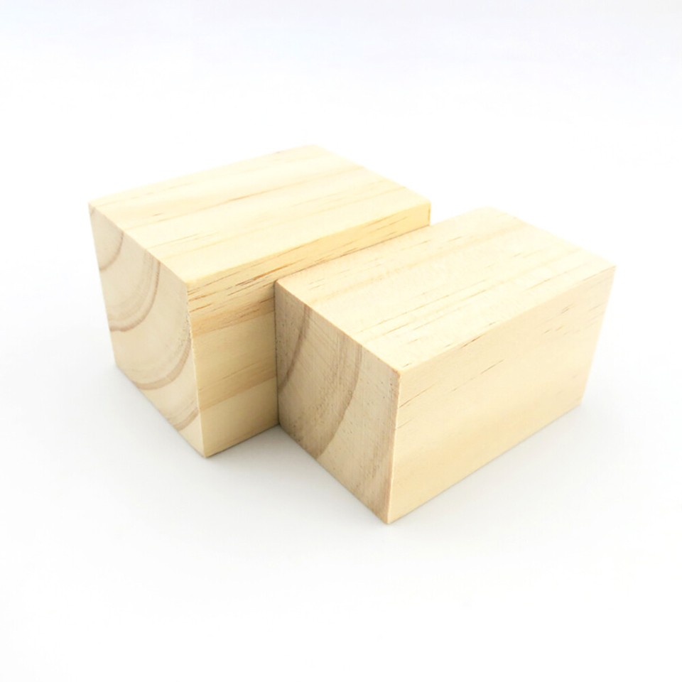 4*4*10/5*5*10cm Rectangle Wooden Cube Block Craft Supplies Blocks Wood ...