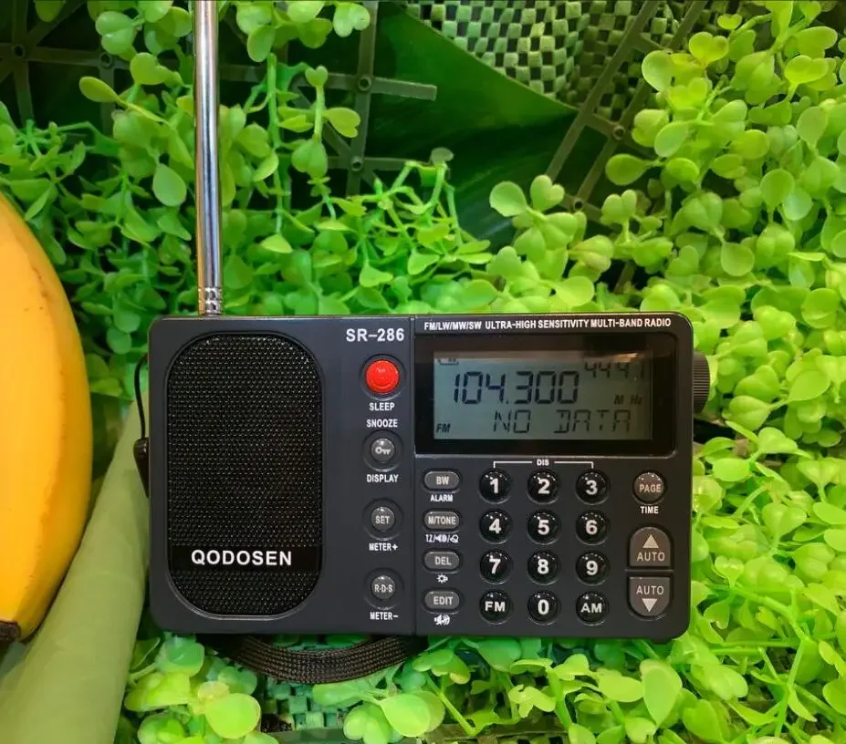 QODOSEN SR-286 FM/LW/MW/SW Radio Multi-band Radio Receiver Shortwave ...
